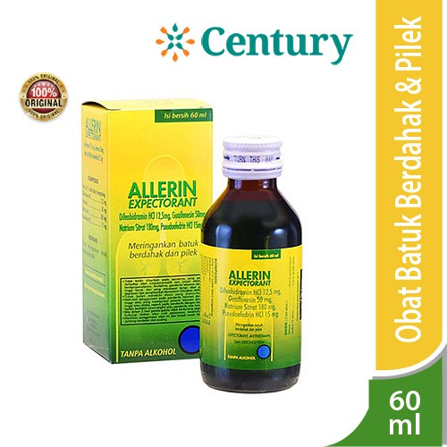 Jual Allerin Expectorant 60ml | Shopee Indonesia
