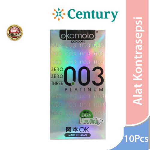 Jual Kondom OKAMOTO 003 PLATINUM 10`S / Pria / Aman / Condom / Japan ...