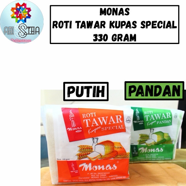 Jual Monas Roti Tawar Kupas Special Pandan 330 Gram | Shopee Indonesia