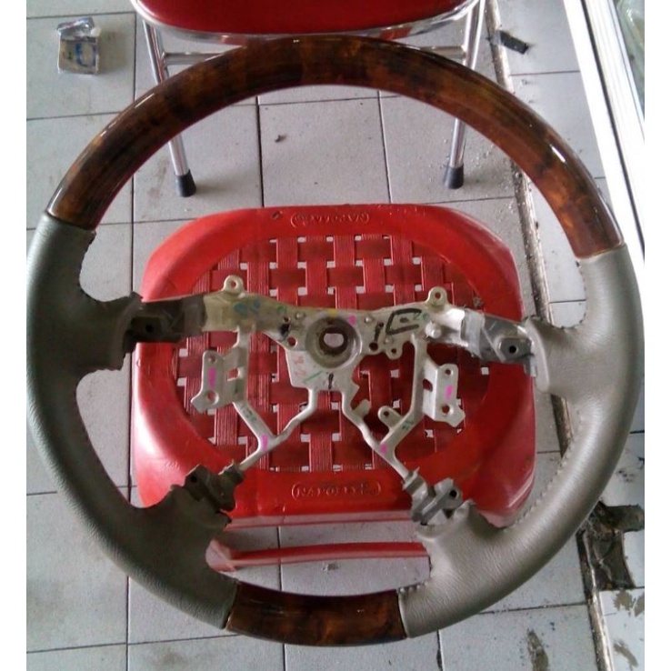 Jual lingkaran stir kayu innova v fortuner 2005 2011 toyota setir ...