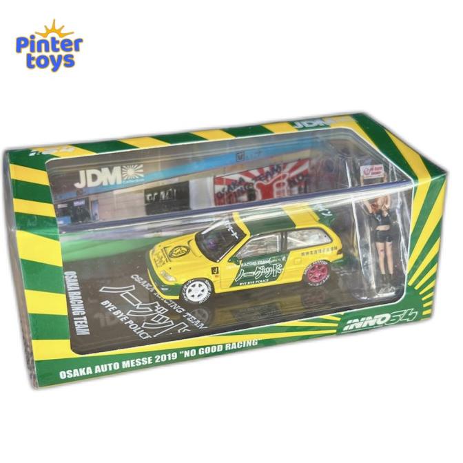 Jual Diecast Honda Civic EF9 JDM Osaka Auto Messe NO Good Racing Inno64 ...