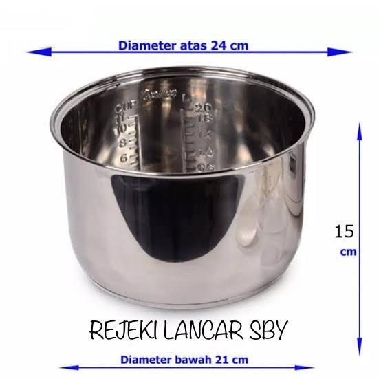 Jual Panci Stainless Steel Magicom Rice Cooker 1,8 Liter - 2 Liter ...
