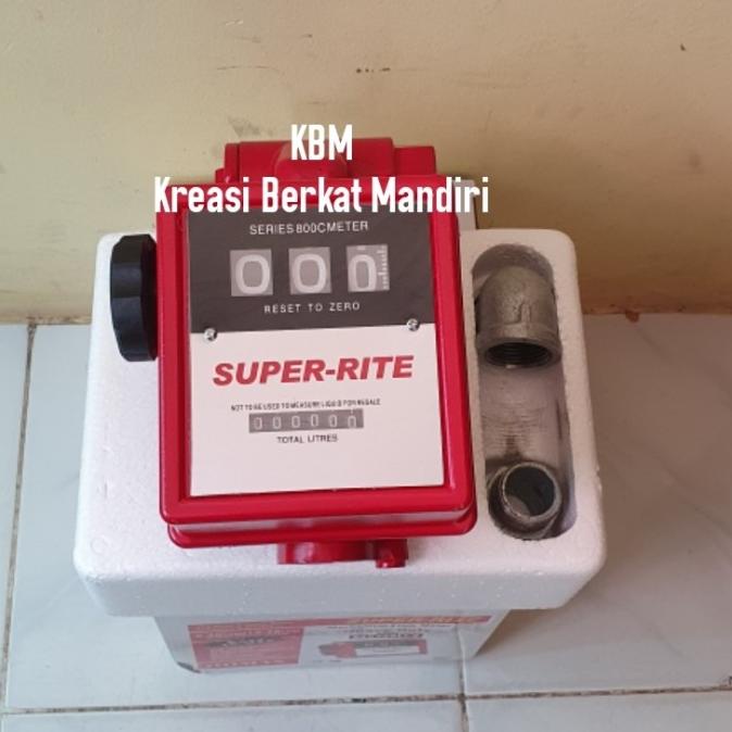 Jual Super-Rite 1 Inch 3 Digit Dn25 Mm / Flow Meter Solar 1" Inch Dn25 ...