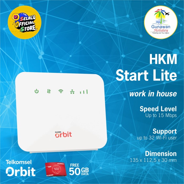 Jual NEW SERIES TELKOMSEL ORBIT STAR LITE MODEM WIFI 4G HIGH SPEED ...