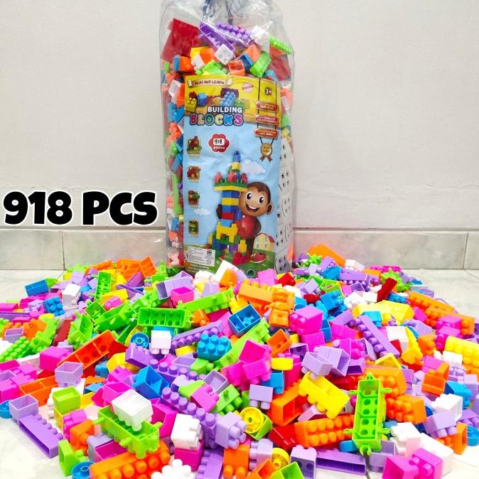 Jual Mainan Lego Block Edukatif Balok Susun isi 918 | Shopee Indonesia