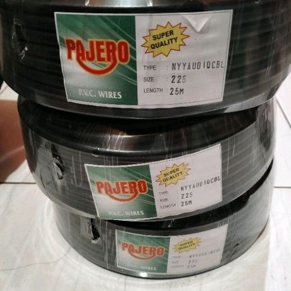 Jual kabel listrik Pajero 2x2.5 panjang 25 meter isi 2 serabut kulit ...