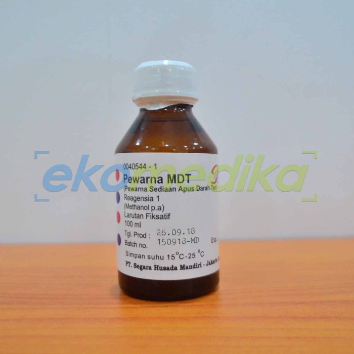 Jual Indo Reagent Pewarna Mdt / Morfologi Darah Tepi Set 3X100Ml ...