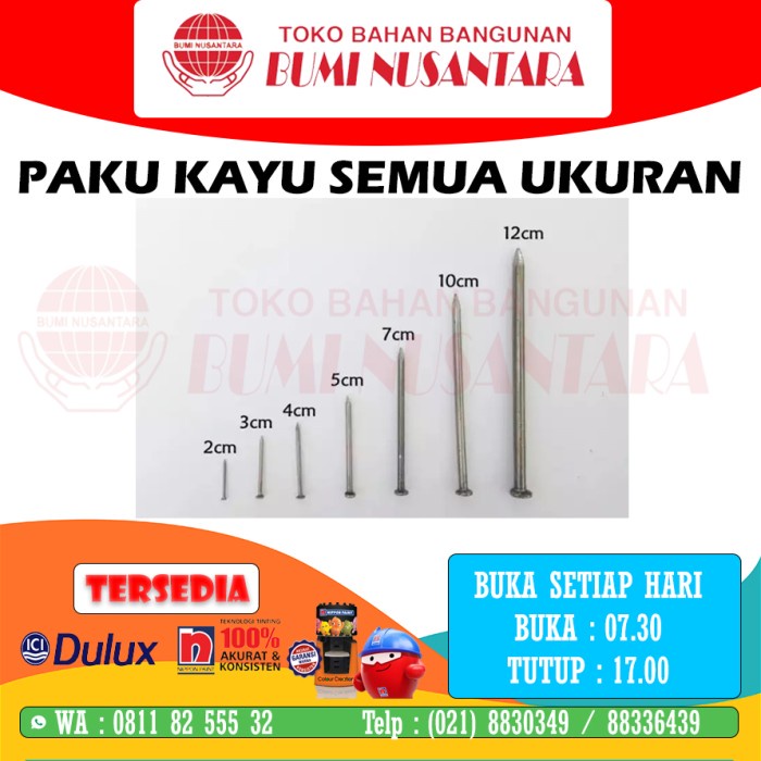 Jual Paku Kayu Semua Ukuran Paku Seri Paku Usuk Paku Triplek Paku Kaso Shopee Indonesia