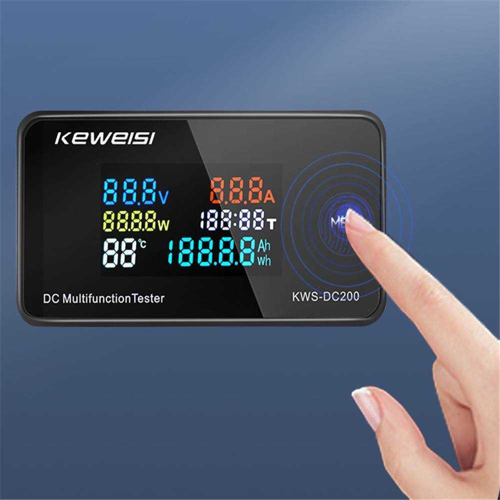 Jual Voltmeter Digital Display Color Screen 200V 100A - KWS-DC200 ...