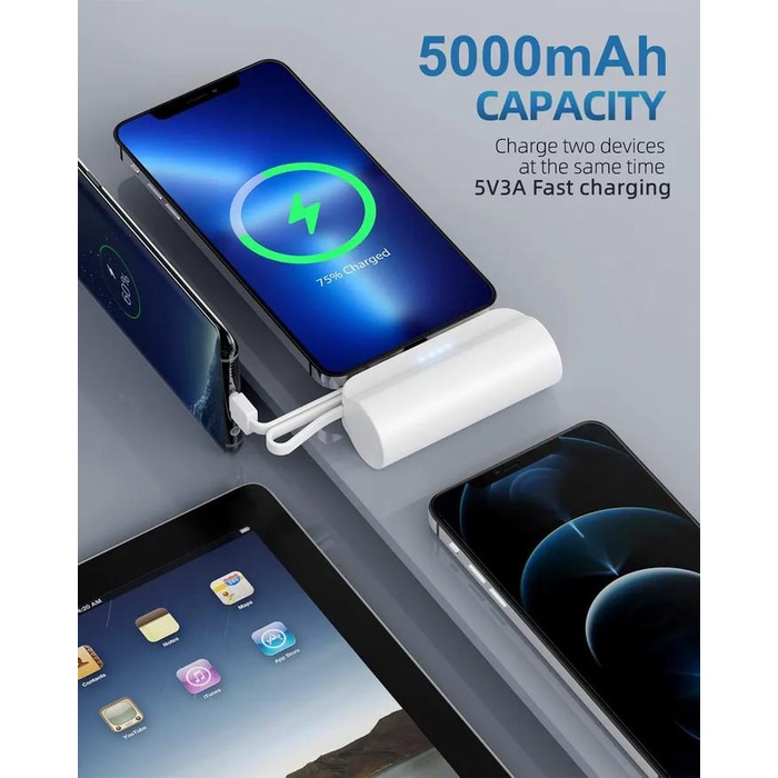 Jual Powerbank Phone Holder Mini Power Bank 5000Mah Portable Charger ...