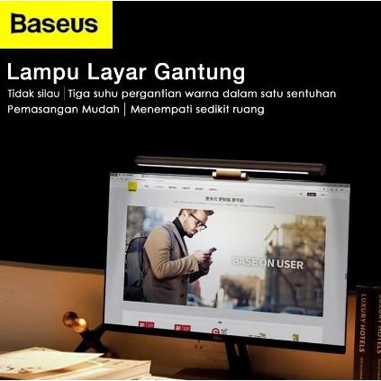 Jual Baseus i-Wok Lampu Monitor Layar Komputer LED Reading Clip ...