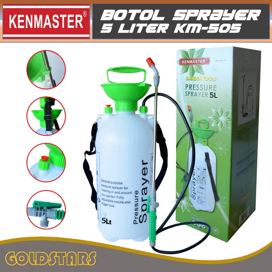 Jual Botol Spray Pompa - Kenmaster Botol Pressure Sprayer 5 Liter Botol ...