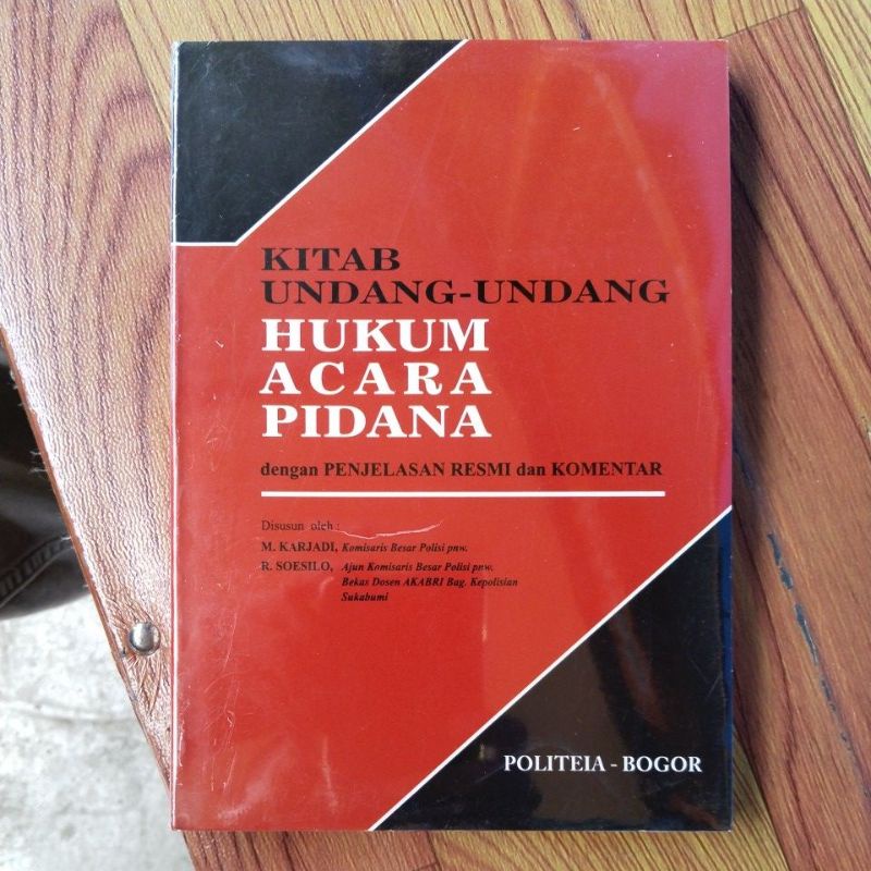 Jual KITAB UNDANG-UNDANG HUKUM ACARA PIDANA, (R. SOESILO) | Shopee ...