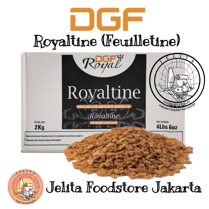 Jual DGF La Royaltine Crushed Biscuits 2kg (Feuilletine) | Shopee Indonesia