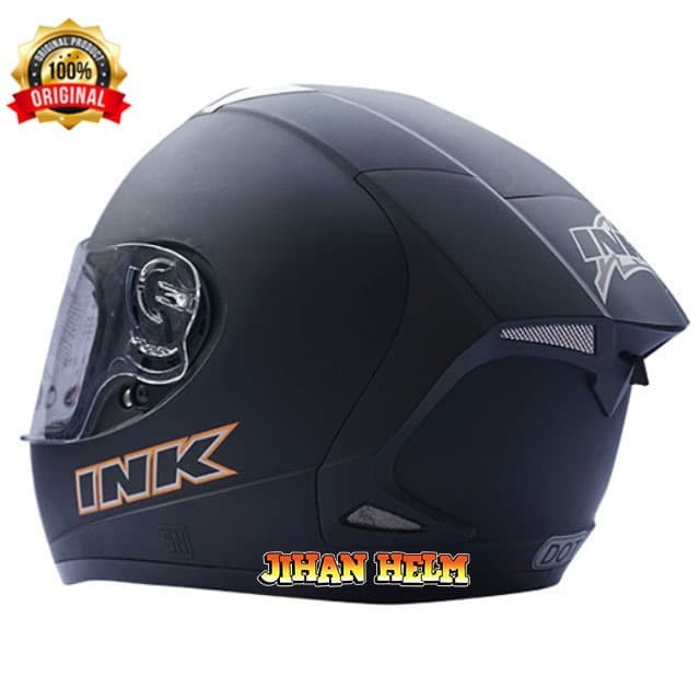 Jual CUCI GUDANG HELM INK / HELM / HELM INK FULL FACE CL MAX BLACK DOFF ...