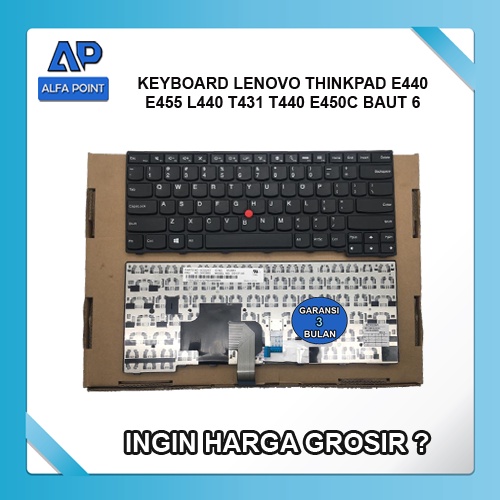 Jual Keyboard Lenovo Thinkpad E455 E440 L440 T431 T440 E450C Baut 6 ...
