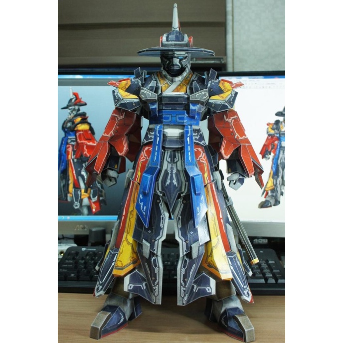 Jual DIY Papercraft Lembar Pola Robot Mecha Po Do Dae Jang Tinggi 40cm ...