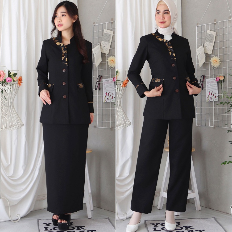 Jual MEN SALE BLAZER WANITA B&V / Seragam PNS / Baju PDH PNS Wanita ...