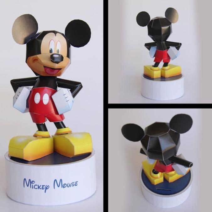 Jual DIY Papercraft Figure Anime MICKEY MOUSE | Shopee Indonesia