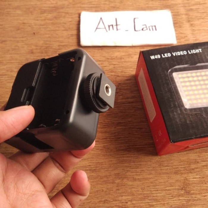 Jual PROMO!!! LAMPU LED W49 W 49 PHOTO VIDEO VLOGER VLOG CANON NIKON ...
