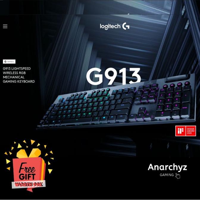 Jual Logitech G913 G915 Lightspeed Wireless RGB Mechanical Gaming ...
