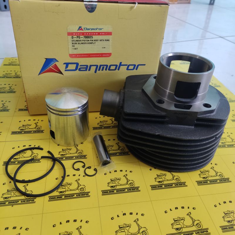 Jual Blok Seher Vespa / Blok Silinder Set Vespa / Blok Piston Komplit ...