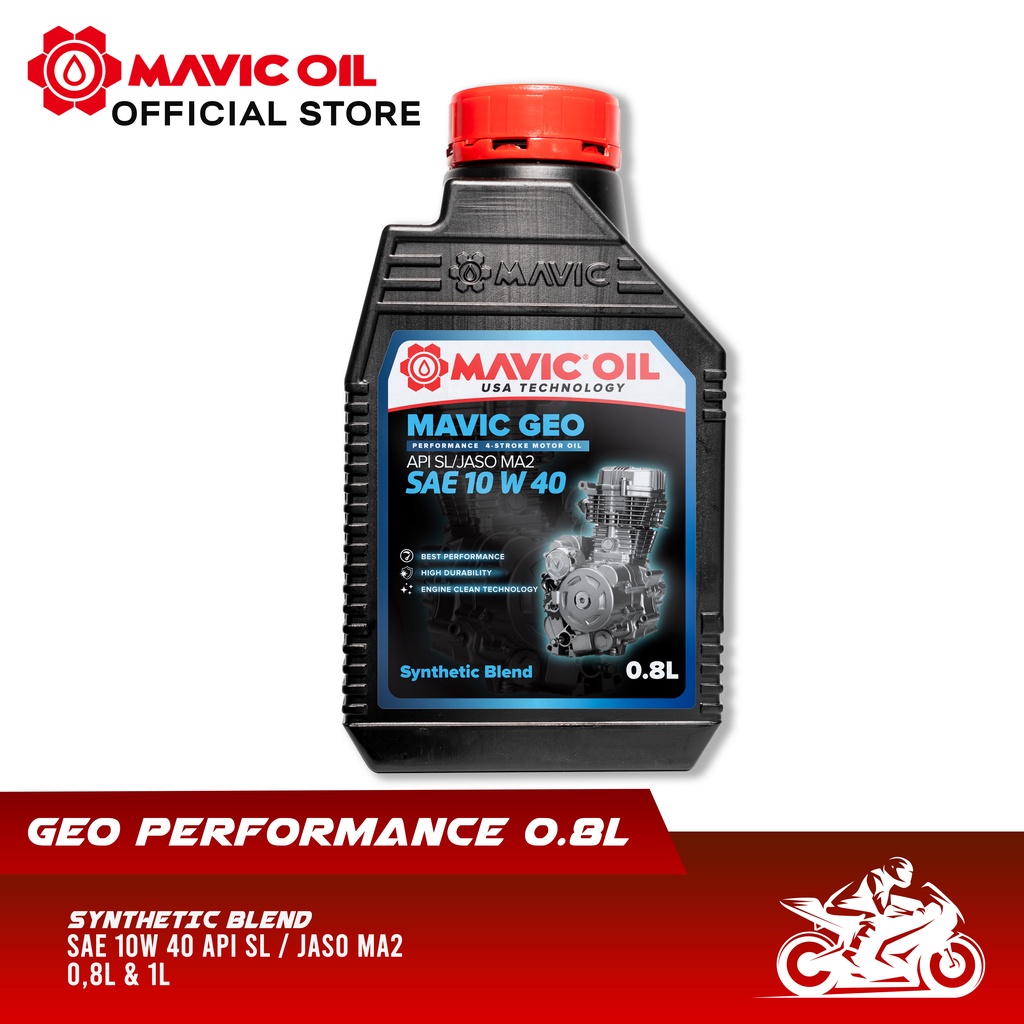 Jual Mavic Oil GEO Performance Oil 10W-40 (0.8L) | Shopee Indonesia