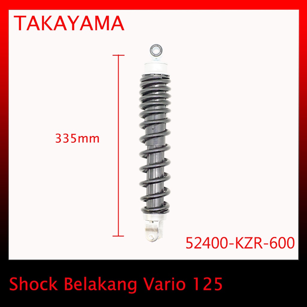 Jual Takayama Shock Breaker Shockbreaker Belakang Vario 125 (KZR) | Shopee Indonesia