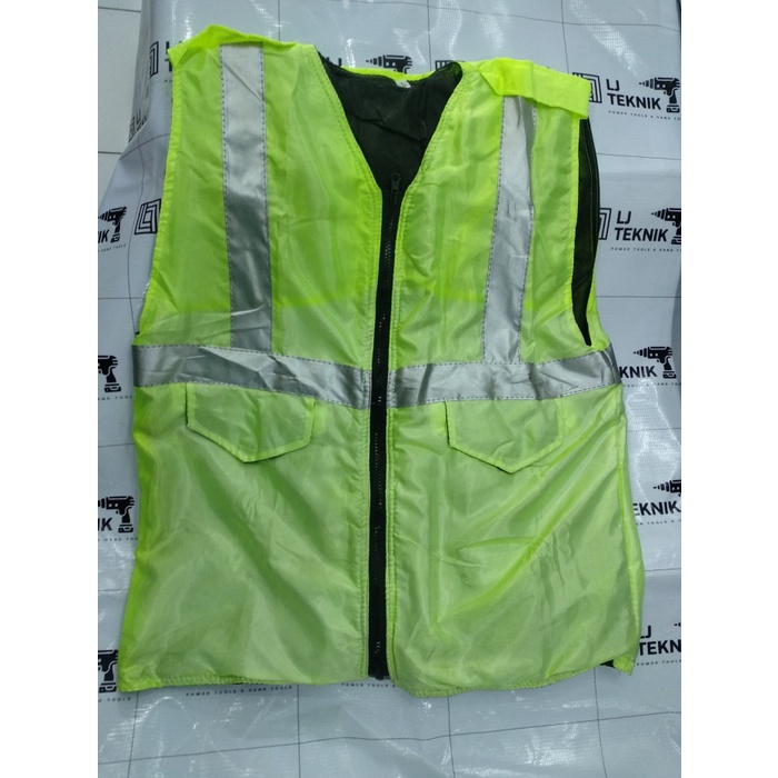 Jual ROMPI PROYEK PARASUT HIJAU / ROMPI KERJA SAFETY VEST GREEN ...