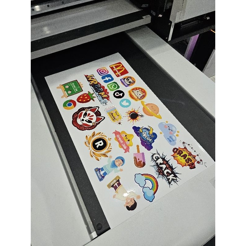 Jual STIKER DTF UV DECAL KERING PENGGANTI STIKER CUTTING | Shopee Indonesia