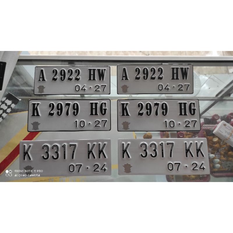 Jual PLAT NOMOR MOTOR BAUT TANAM BAUT DALAM RANGKAP DOUBLE PLAT CAT ...