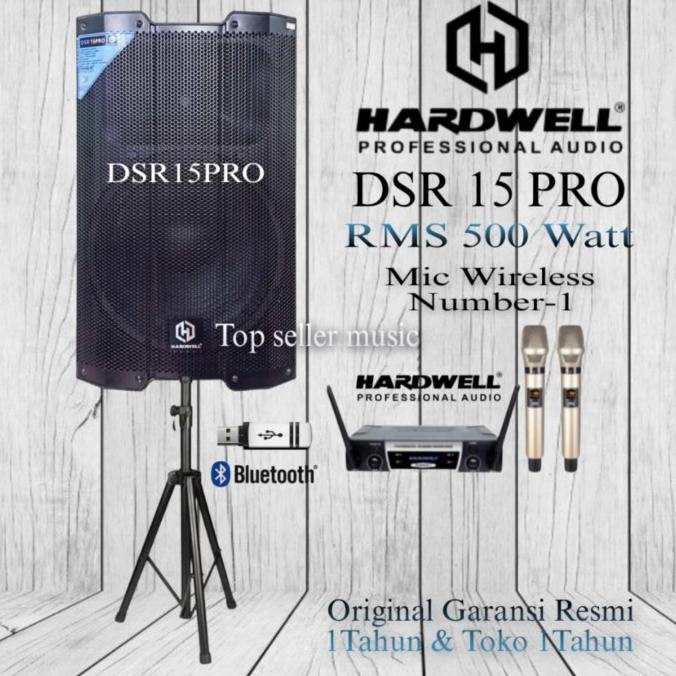 Jual Speaker Aktif 15 Inch Hardwell Dsr 15 Pro Mic Wireless Number 1