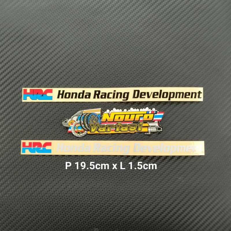 Jual Stiker cutting HRC Honda racing development berkualitas | Shopee ...