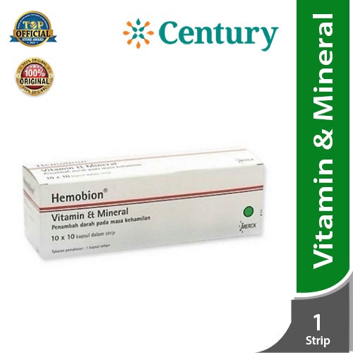 Jual Hemobion Tablet 1 Strip isi 10 Tablet/Anemia/Vitamin Tambah Darah ...