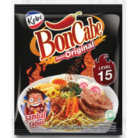 Jual (ECERAN) KOBE BONCABE SAMBAL TABUR SACHET ORI LVL 10 15 30 50 MAX ...