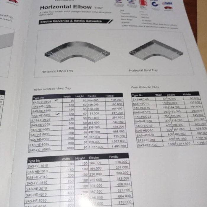 Jual Elbow Tray Horizontal 100X50 | Shopee Indonesia