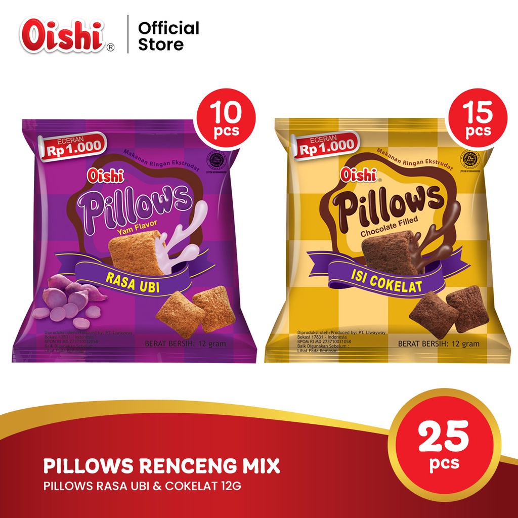 Jual Pillows Renceng Mix (Isi 25pcs) | Shopee Indonesia
