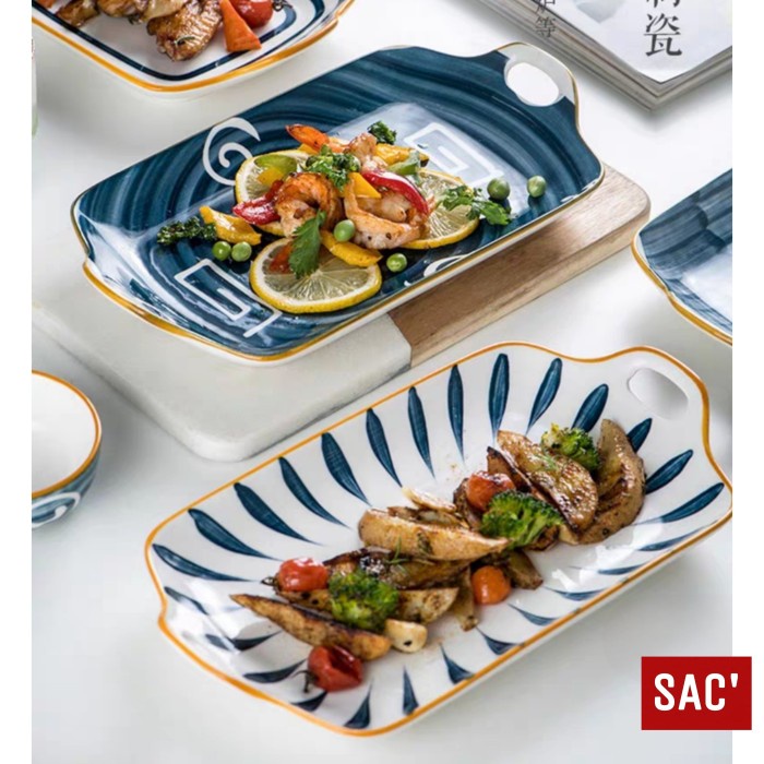 Jual Yy0121 Shiru Japanese Style Dinner Plate Mangkuk Piring Makan Ala ...