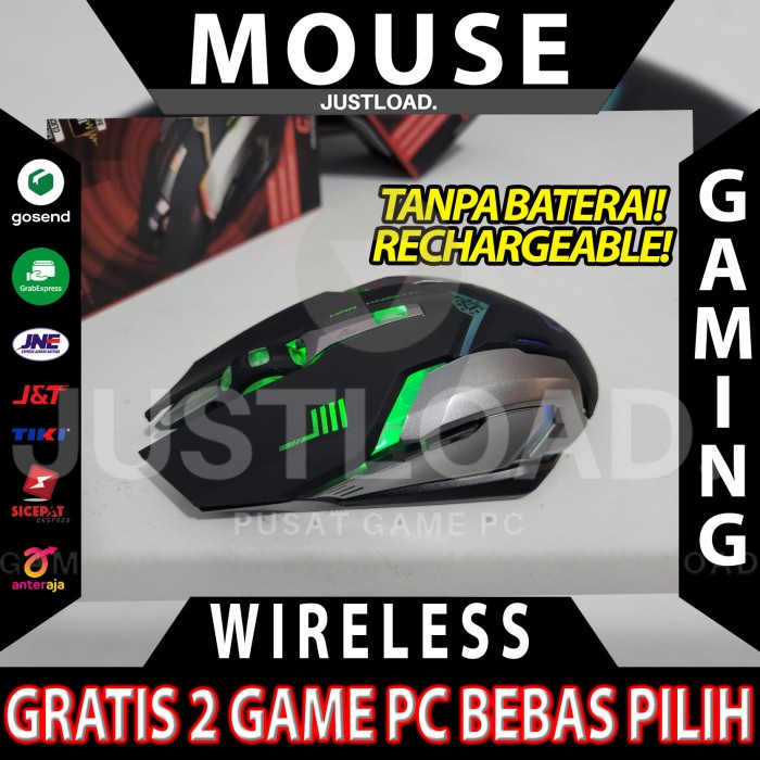 Jual MOUSE GAMING WIRELESS RECHARGEABLE CYBORG C1 WARKNIGHTS LAPTOP PC ...
