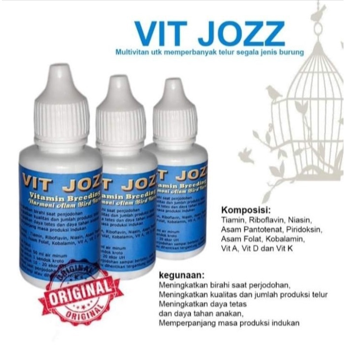 Jual Terlaris Vit Joss Vit Jozz Vitamin Breeding/Ternak Murai Harmoni ...