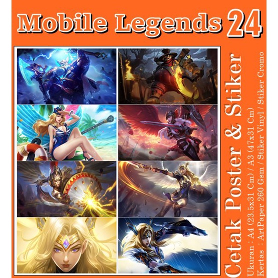 Jual Sticker Poster | Mobilelegends | Mlbb | Mobile Legends Bangbang ...
