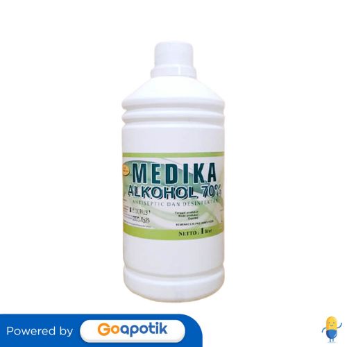 Jual ALKOHOL MEDIKA 70% 1 LITER BOTOL | Shopee Indonesia
