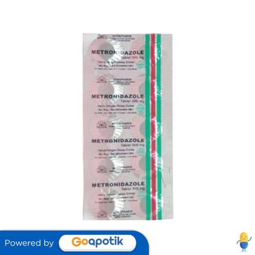 Jual METRONIDAZOLE NOVAPHARIN 500 MG STRIP 10 TABLET | Shopee Indonesia