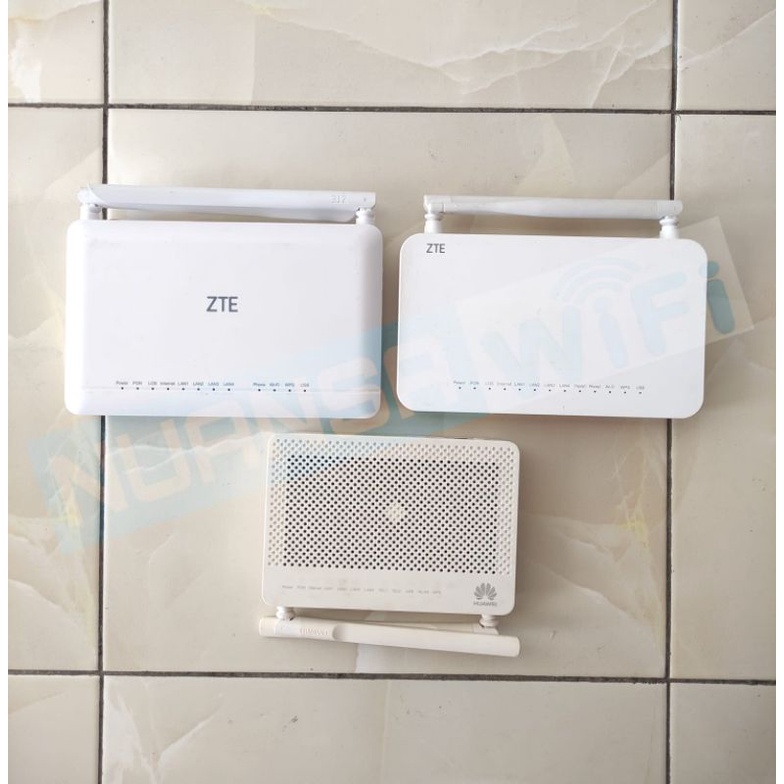 Jual MODEM ONU GPON ZTE, HUAWEI, NOKIA, ALCATEL LUCENT, BDCOM PLUS ADAPTOR | Shopee Indonesia
