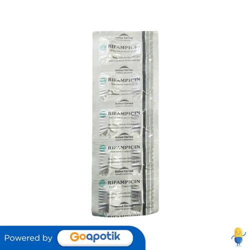 Jual RIFAMPICIN KIMIA FARMA 600 MG STRIP 10 KAPLET | Shopee Indonesia
