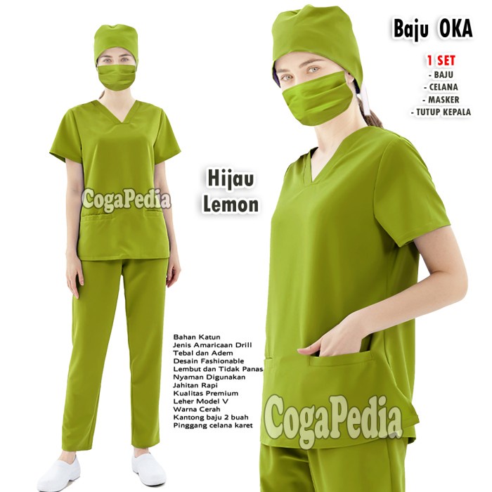 Jual Meduv Baju Oka Medis Lengan Pendek Model Terbaru - Seragam Scrub ...