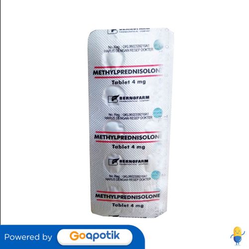 Jual METHYLPREDNISOLONE BERNOFARM 4 MG STRIP 10 TABLET | Shopee Indonesia