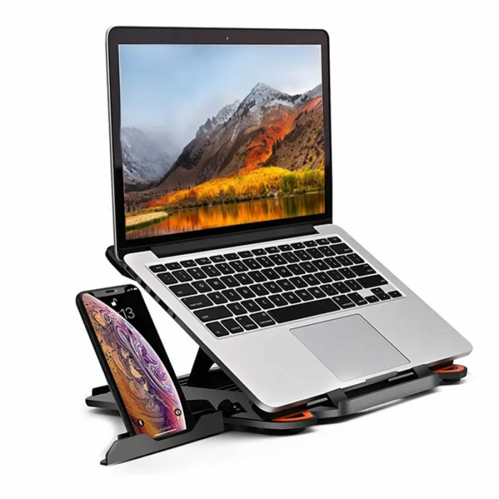 Jual Stand laptop + holder hp - alas laptop - meja laptop - tempat ...