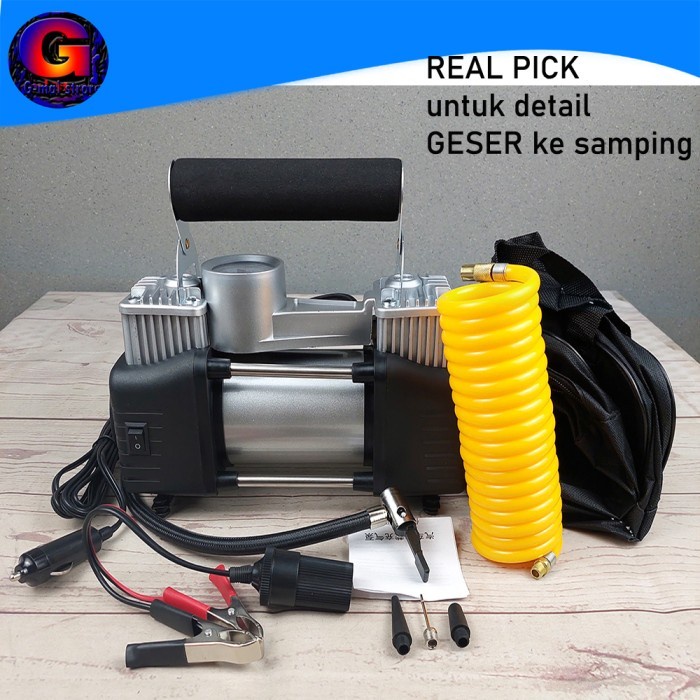 Jual Kompresor Angin Mini Auto Air Compressor Pompa Ban Mobil Ingco 150 ...