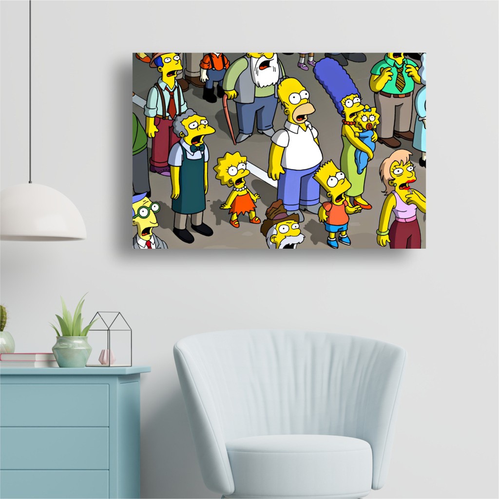 Jual Poster Kayu "The Simpsons ver 2" Ukuran 20Cm x 30Cm | Shopee Indonesia